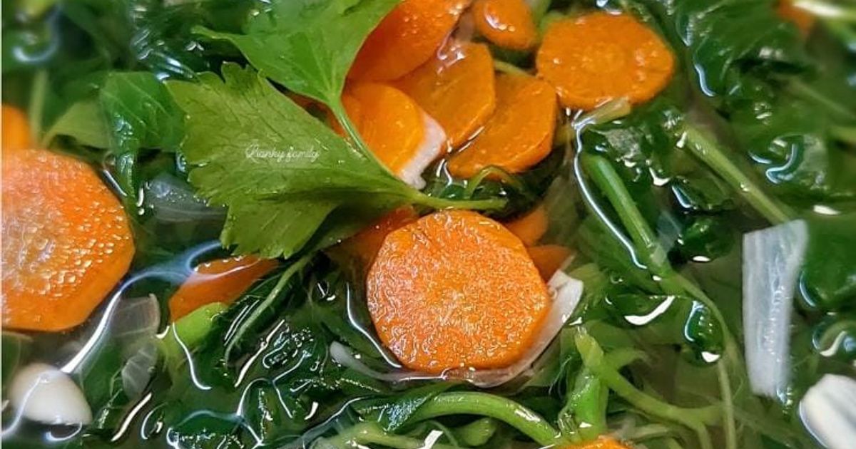 Resep sup bayam rumahan enak dan mudah - Cookpad