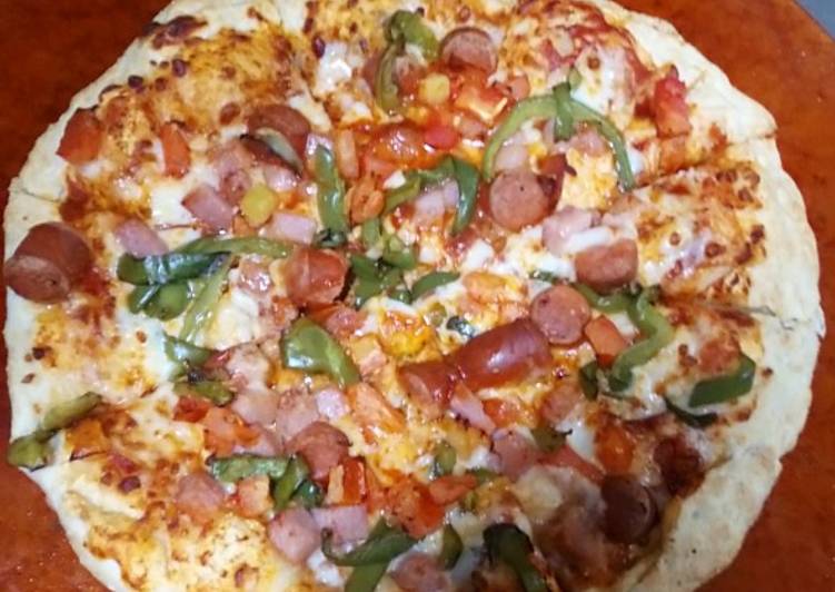 Pizza española Receta de Jorge Arriagada Nilo- Cookpad