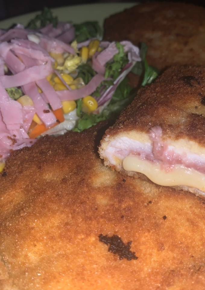 Cachopo de Pollo Receta de Alexis Barrasa- Cookpad