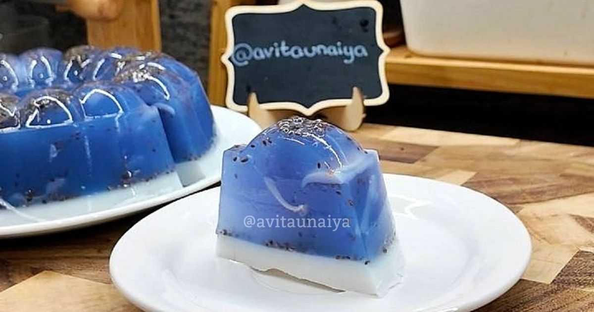 Resep Sugar Free Pudding Santan Bunga Telang Kelapa Muda oleh Avita ...