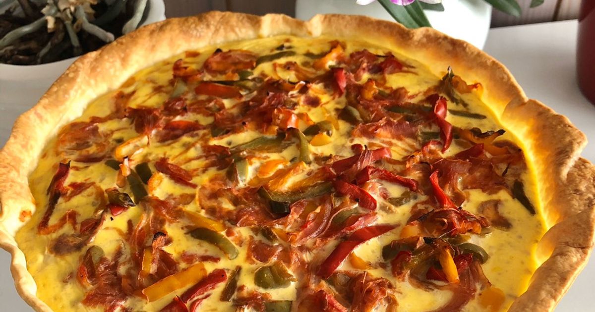 Tarte Thon / Poivrons / Oignon Rouge de Aux douceurs de Gaelle - Cookpad