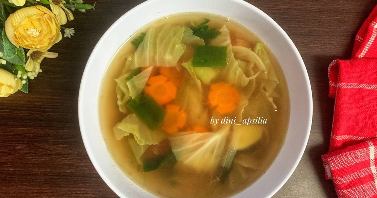 Resep Sop Sayuran Sederhana oleh Dini_Apsilia - Cookpad