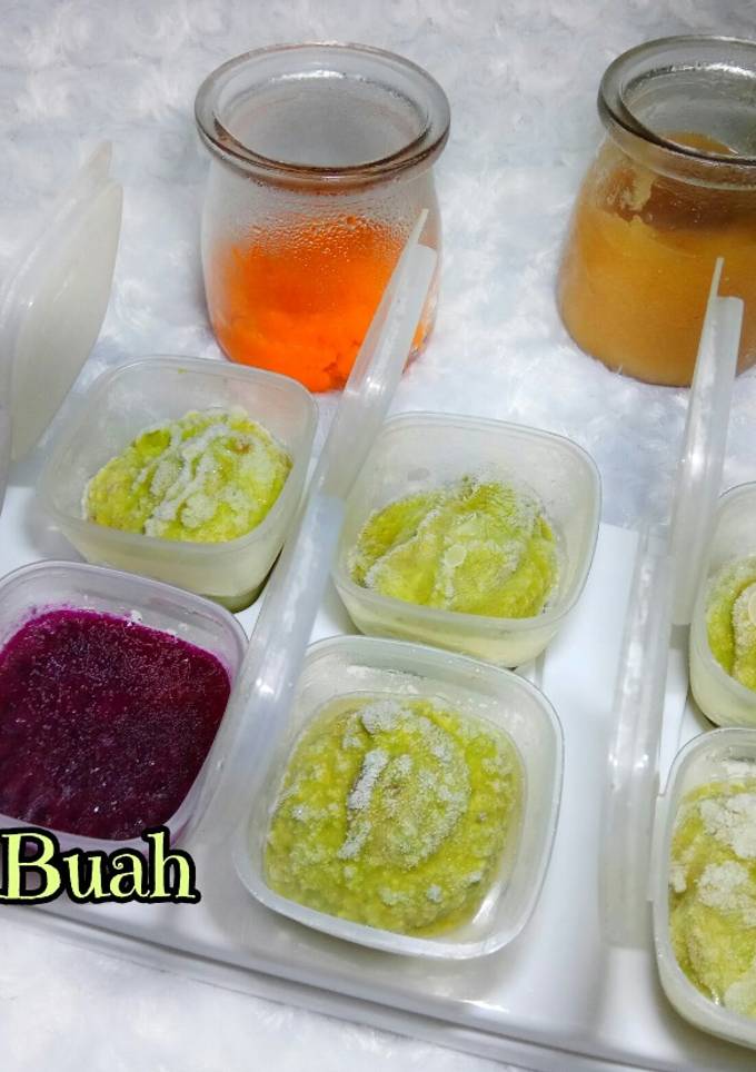 Resep Stock Puree Buah Beku (Mpasi 6+) oleh moms2a - Cookpad