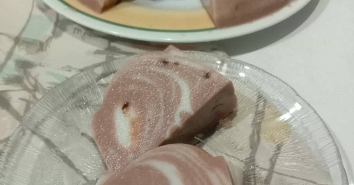 Resep Puding Marble Roti Tawar 🍞🍮 oleh Puan Aisha - Cookpad