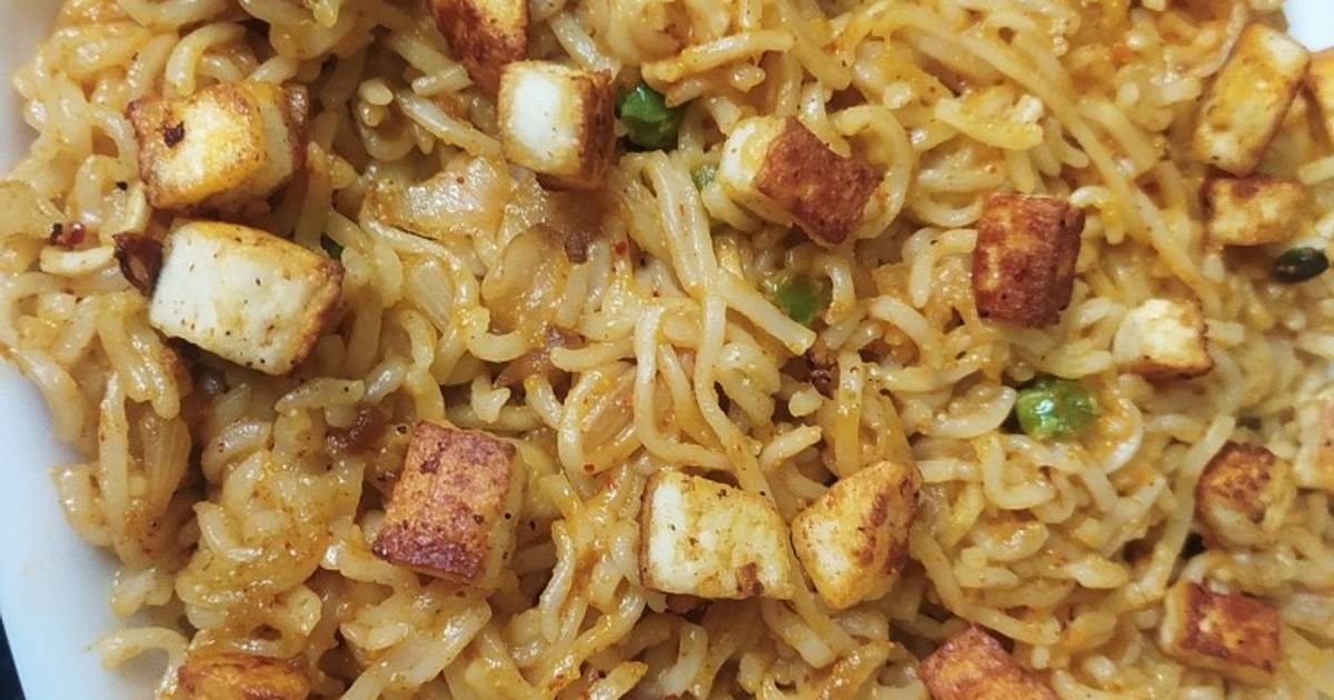 Paneer fried maggi Recipe by Diksha Arora - Cookpad