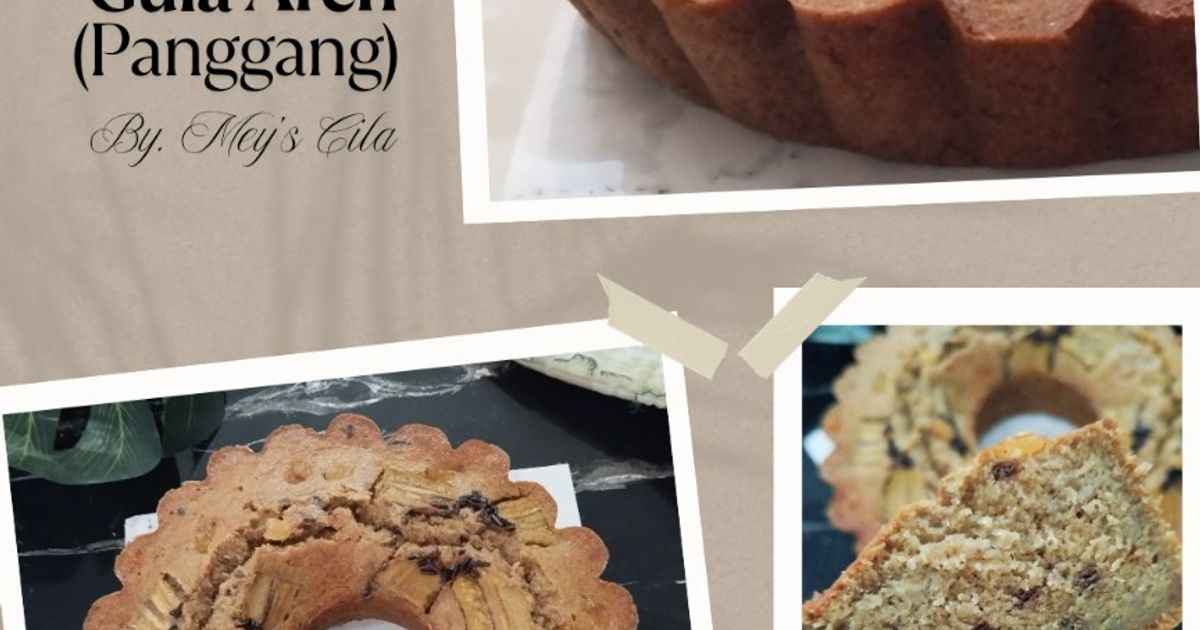 Resep Bolu Pisang Gula Aren (Panggang) oleh Mey's Cila - Cookpad