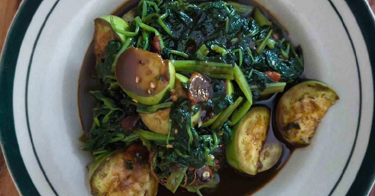 Resep Rujak Kangkung Encung (terong) oleh Nurul Idayani - Cookpad