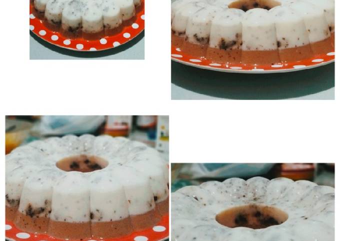 Resep Puding Oreo Lapis Coklat Simple oleh Ruyatul Karimah - Cookpad