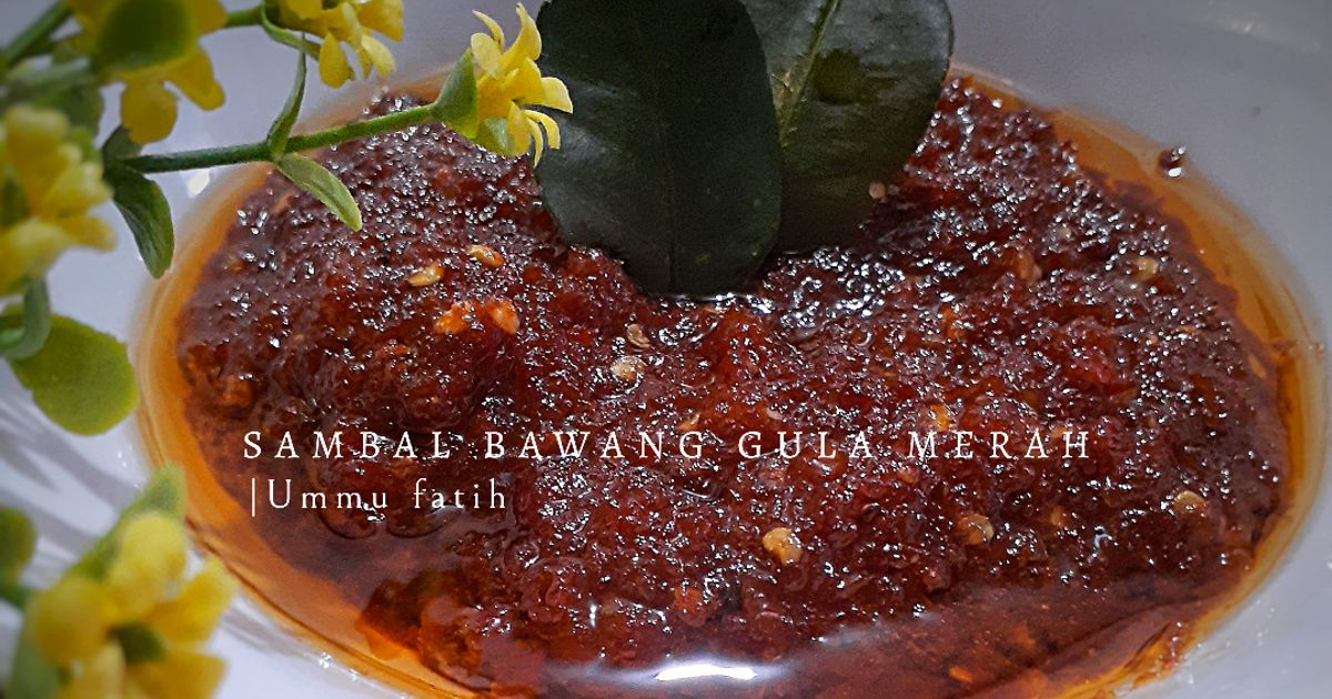 Resep sambal gula merah bawang rumahan enak dan mudah - Cookpad