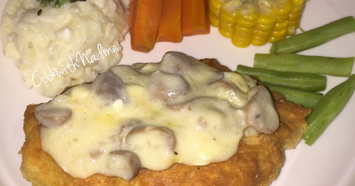 Resep Chicken Mushroom With Mashed Potatoes oleh Nadine Anadina - Cookpad