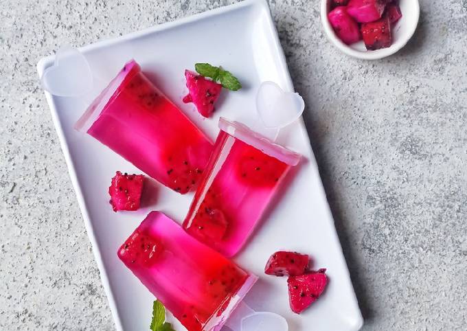 Resep Jelly Buah Naga oleh Presella - Cookpad