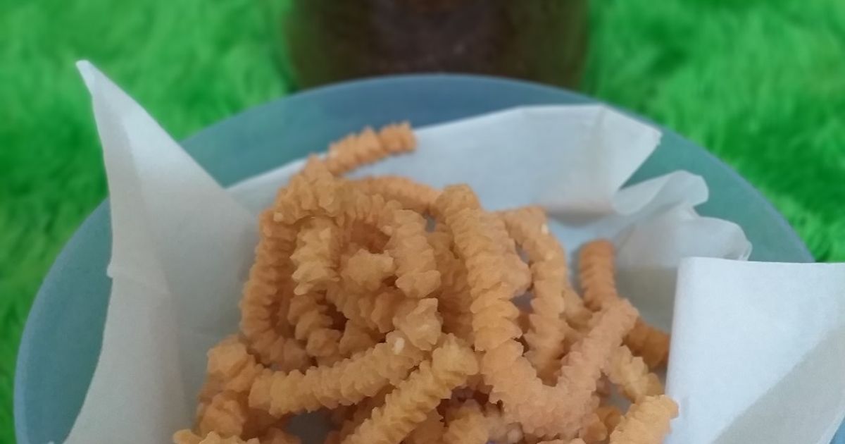 Resep Cemilan Ulat Sutra/Akar Kelapa Renyah oleh Any al_ikhsan - Cookpad