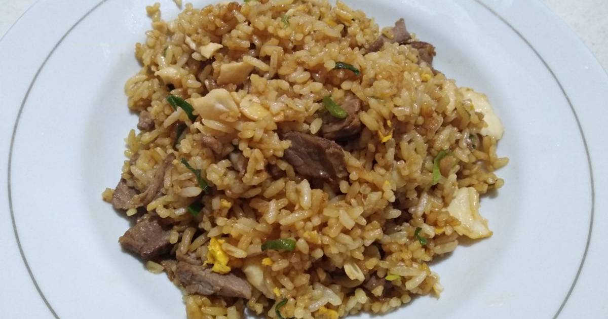 Resep 16. Nasi Goreng Sapi oleh Alivia - Cookpad