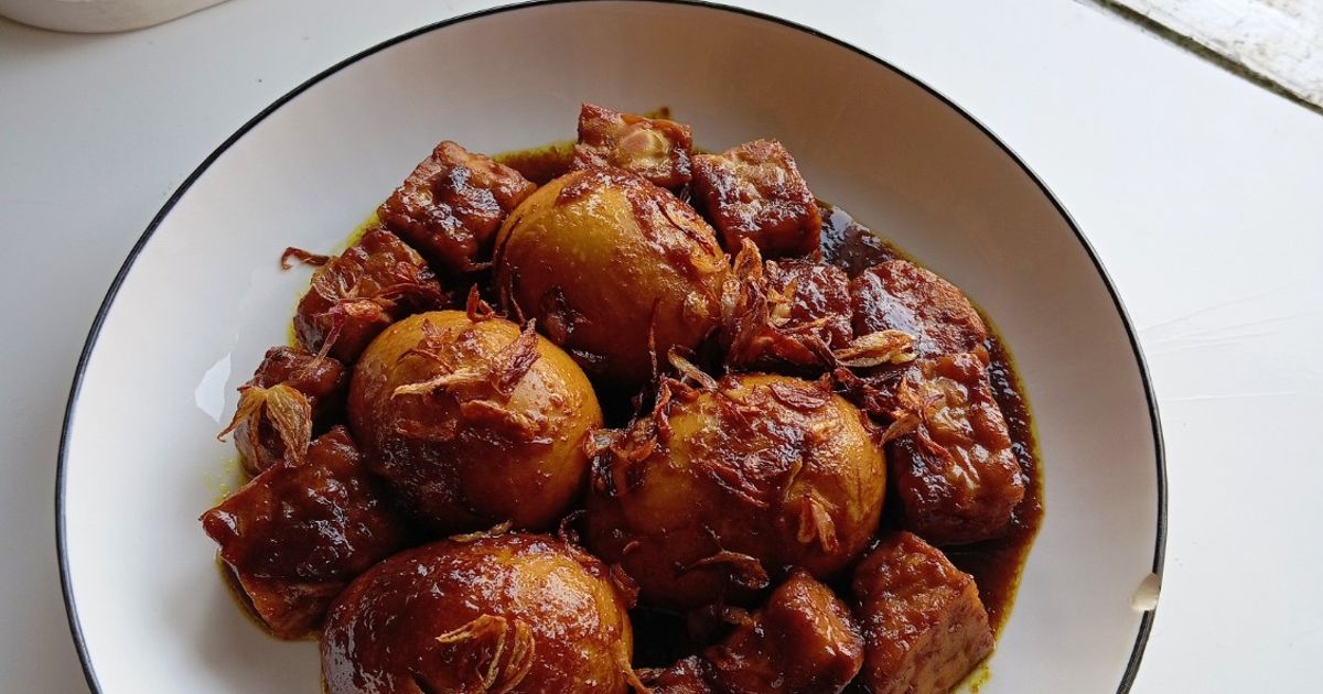 Resep Telur Tempe Bumbu Bacem oleh Dapur Safa Putri - Cookpad