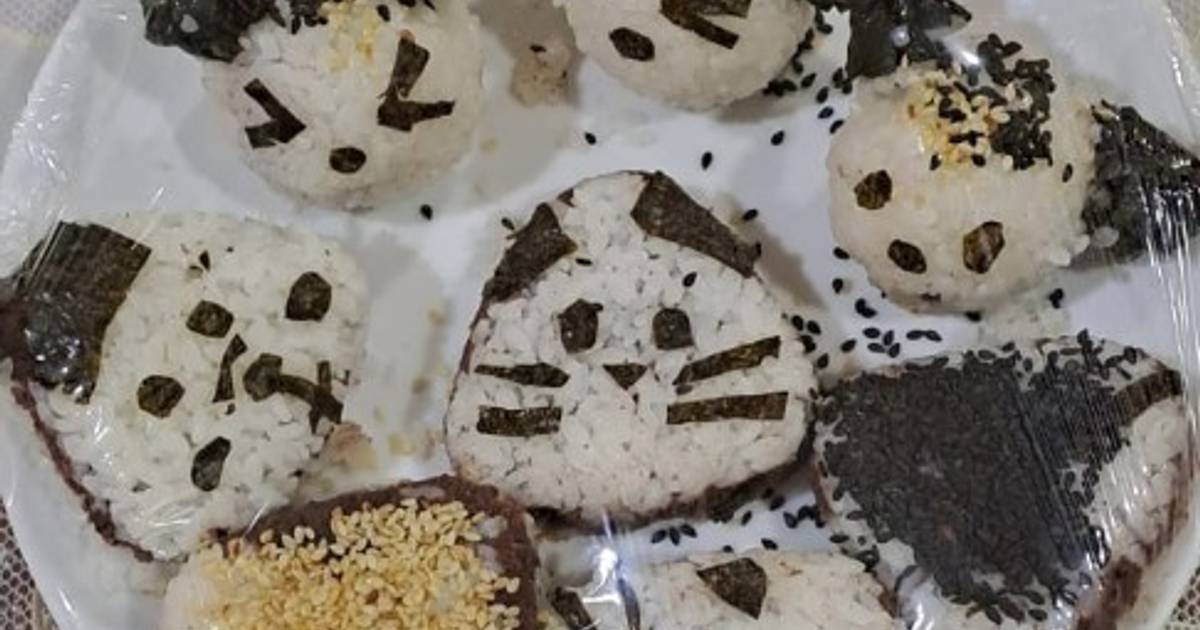 Resep Vegan Anko (red bean) Filling Onigiri (rice balls)🌱🍙 Pasta Kacang ...