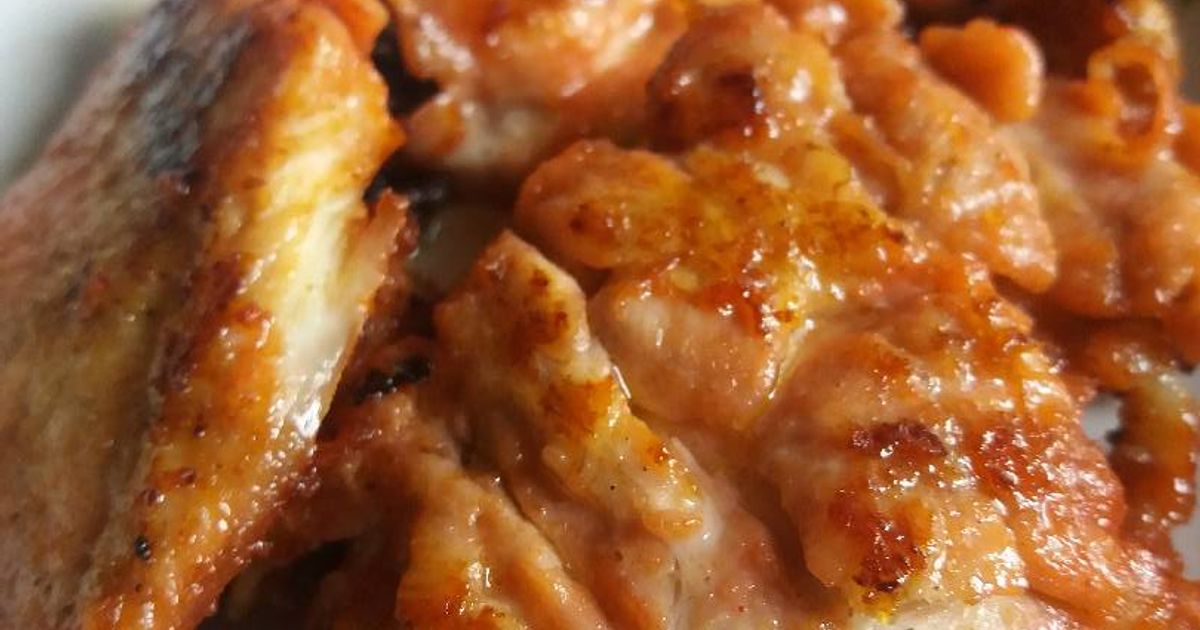 Resep Steak Daging Ayam Saos Bbq Alame #Rabubaru oleh Widjie Astuti ...