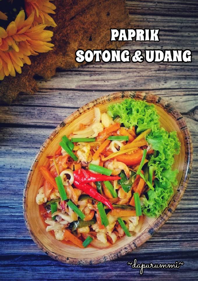 Resipi Paprik Sotong Dan Udang oleh Norashikin Rahmat - Cookpad