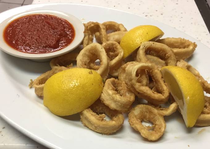 Calamari fritos Receta de Chef Moises - Cookpad