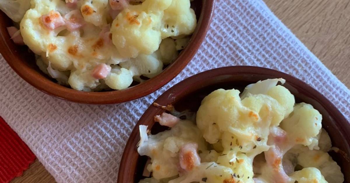 Coliflor con queso al horno Receta de Sara Piñeiro - Cookpad