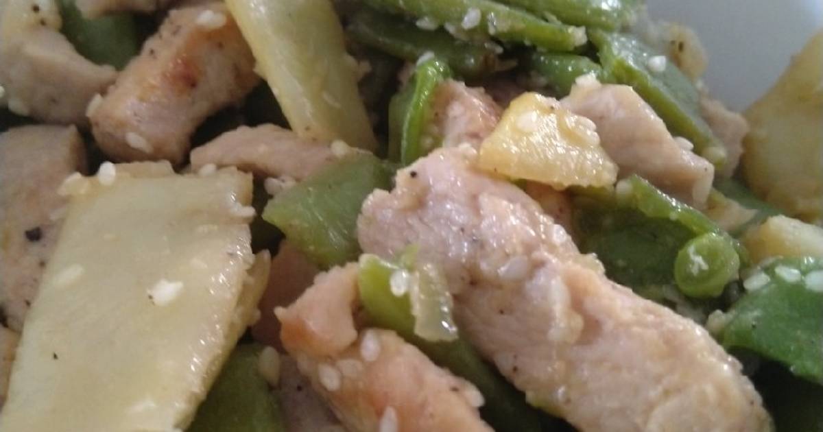 Sauté de dinde et haricot au miel ail et sésame de melodie Jelu - Cookpad