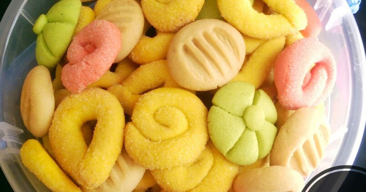 Colored Cookies Recipe by Jahun's Delicacies - Cookpad