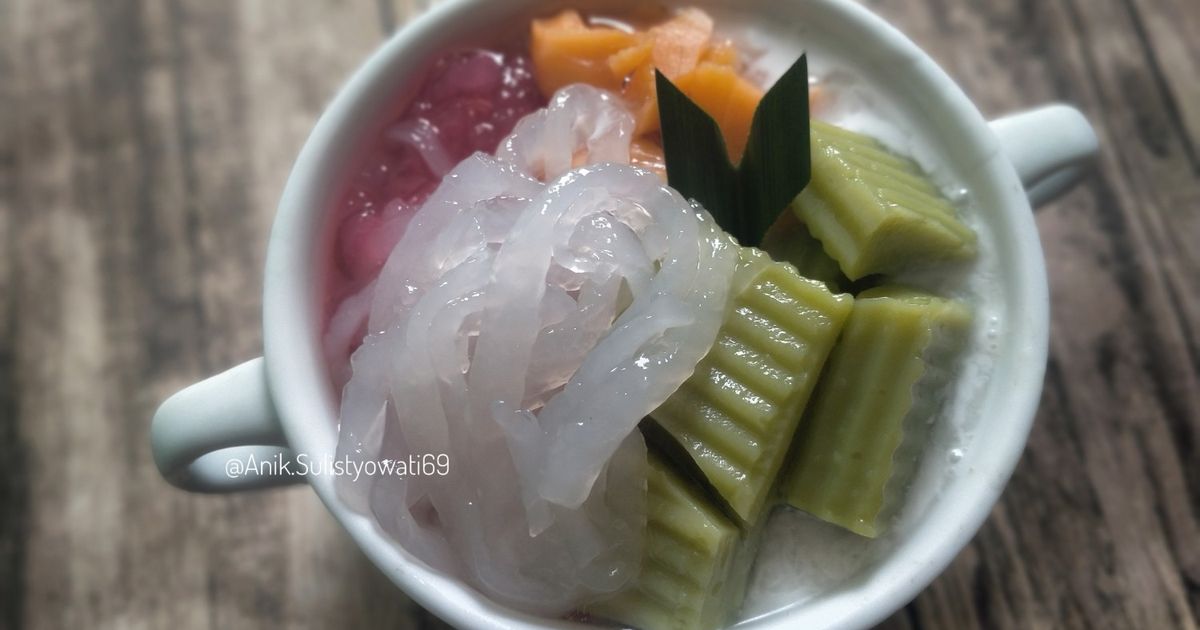 Resep Es Sagu Gunting Khas Kalimantan Barat oleh Anik P@won Qulo - Cookpad