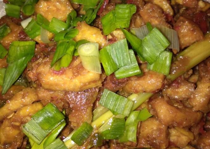 Resep Orek tahu kuning pedas manis asin endes oleh Mytha Sasmita ...