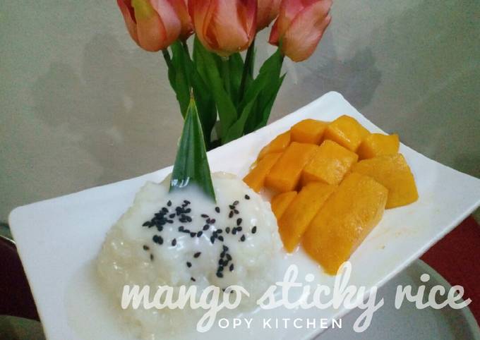 Resep Mango sticky rice oleh OPY KITCHEN - Cookpad