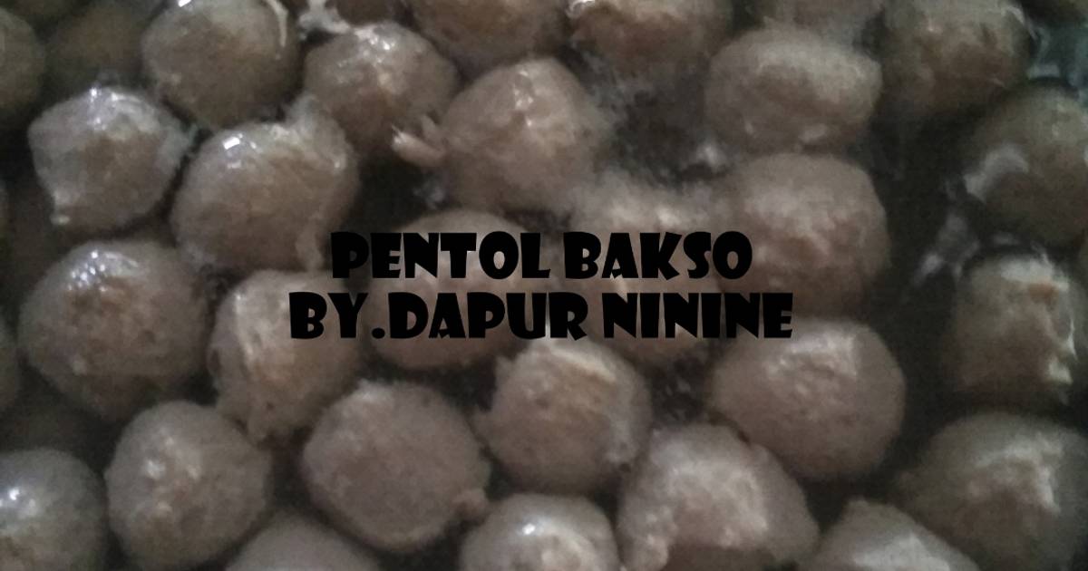 Resep Pentol bakso sapi 🐄 oleh yessi sulistria💕( Dapur Ninine )( Yessi ...