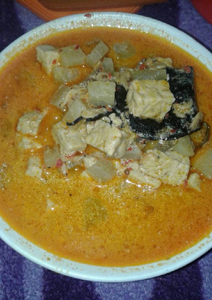 Resep Lodeh labu siam/rambusa dan tempe oleh Fikri Fitri - Cookpad
