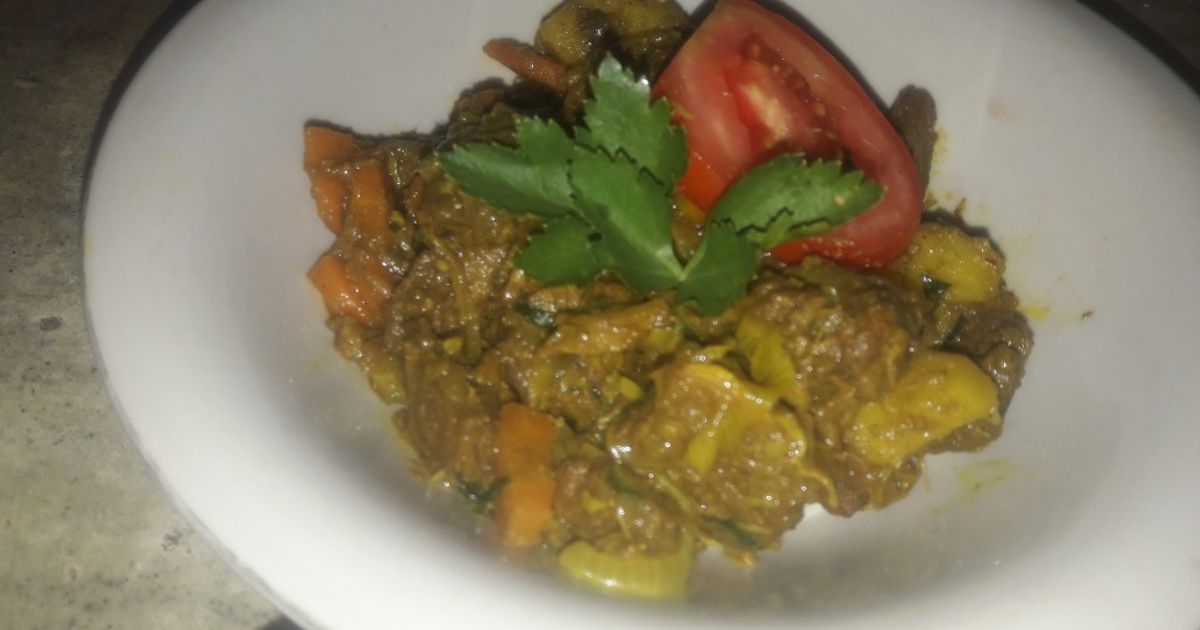 Resep Aaloo Gaaye Ka Gosht/Daging Sapi Rempah Masala Pakistan oleh ...
