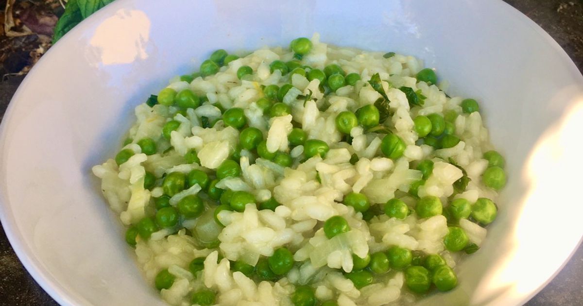Fresh Pea, Mint & Lemon Risotto 💚 Recipe by Sonia - Cookpad