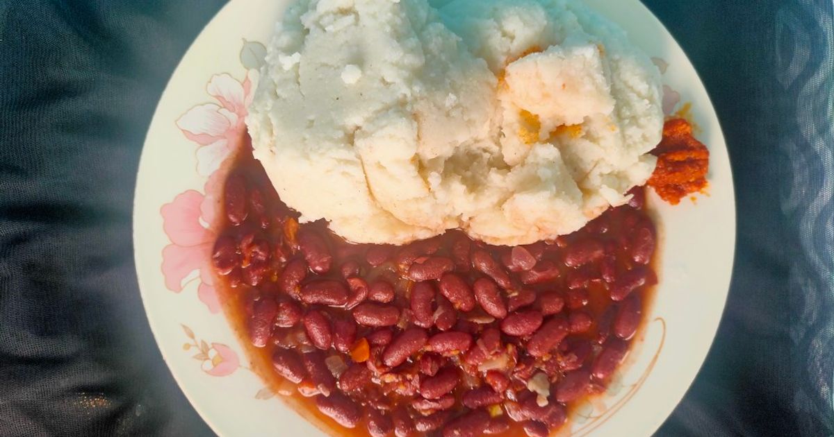 African Style Rajma With Nsima And Peri Peri Sauce Recipe by Priyangi ...