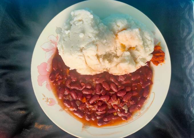 African style Rajma with Nsima and peri peri sauce Recipe by Priyangi ...