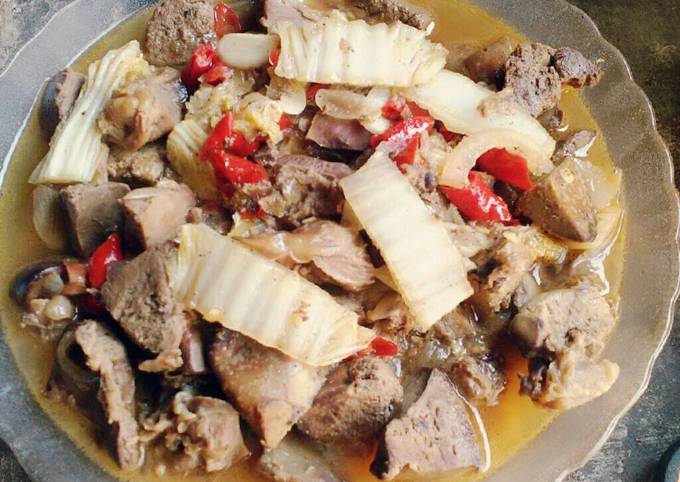 Resep Gongso Rempelo ati sawi putih oleh Mbk.Mustika - Cookpad