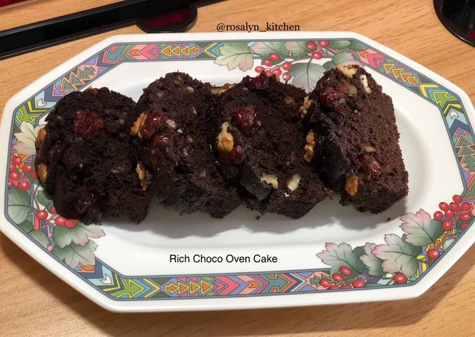 Rich Choco Oven Cake Recipe by Rosalyn_Kitchen - Cookpad