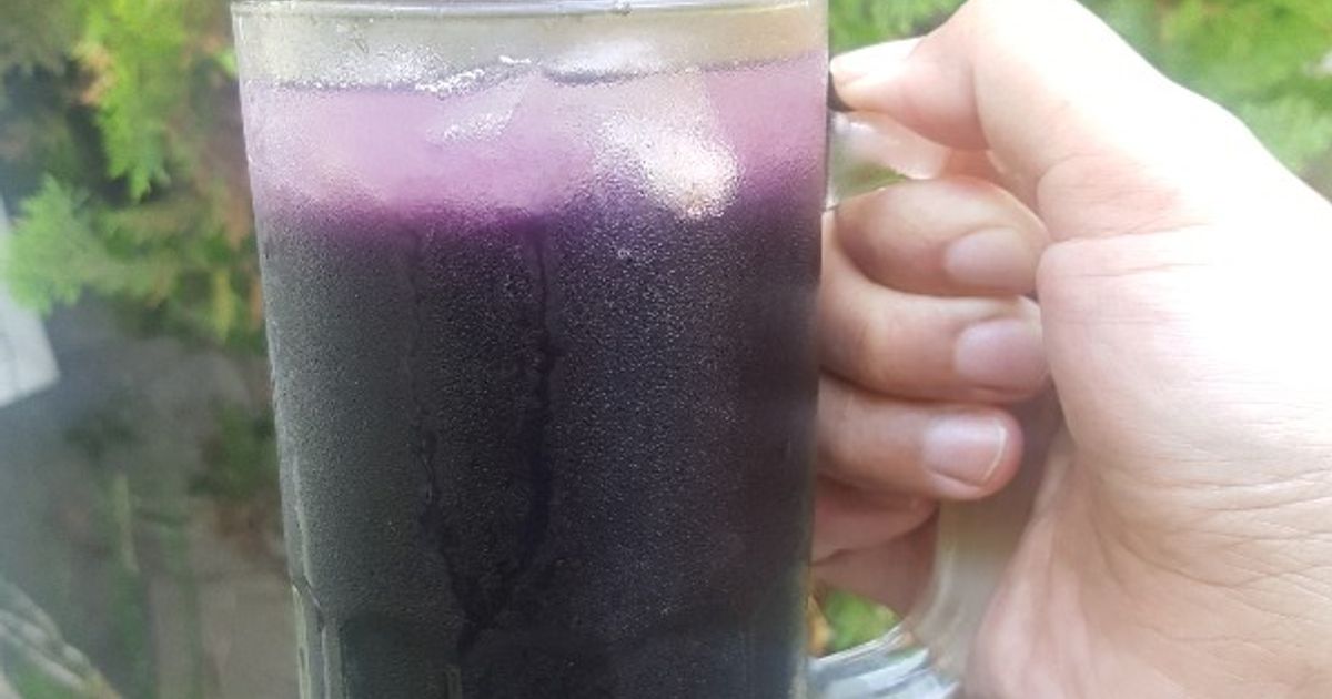 Resep Es Bunga Telang oleh grace triguna - Cookpad