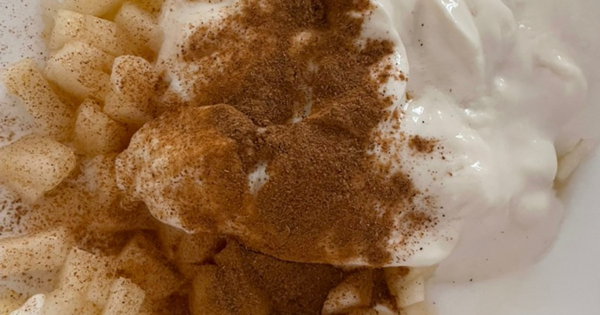 Yogurt De Soja Con Pera Y Canela Receta de Maite- Cookpad