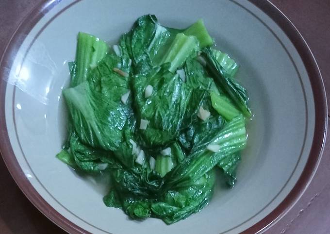 Resep 20. Pokcoy Bawang Putih (Sawi Sendok) 2 Bahan oleh Karina Tia ...