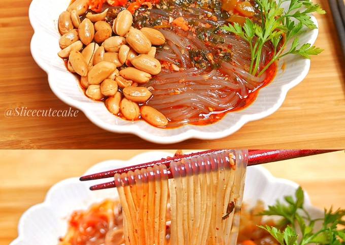 Resep Suan La Fen 酸辣粉 / Sohun Kuah Asam Pedas (Chinese Glass noodle ...