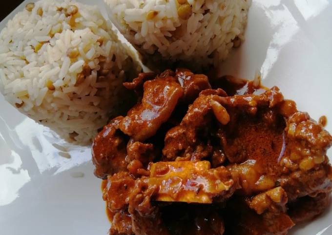 Beef & Lentil Rice Recipe by Gaopaleloe Motsamai - Cookpad