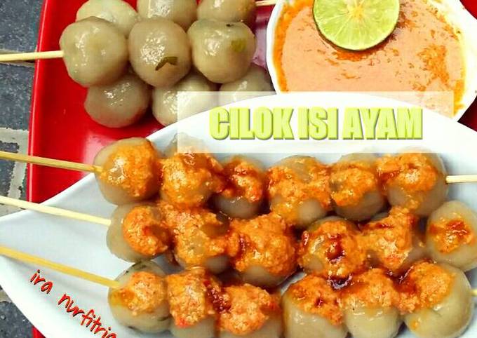 Resep Cilok isi ayam bumbu kacang pedas oleh Ira Nurfitria - Cookpad