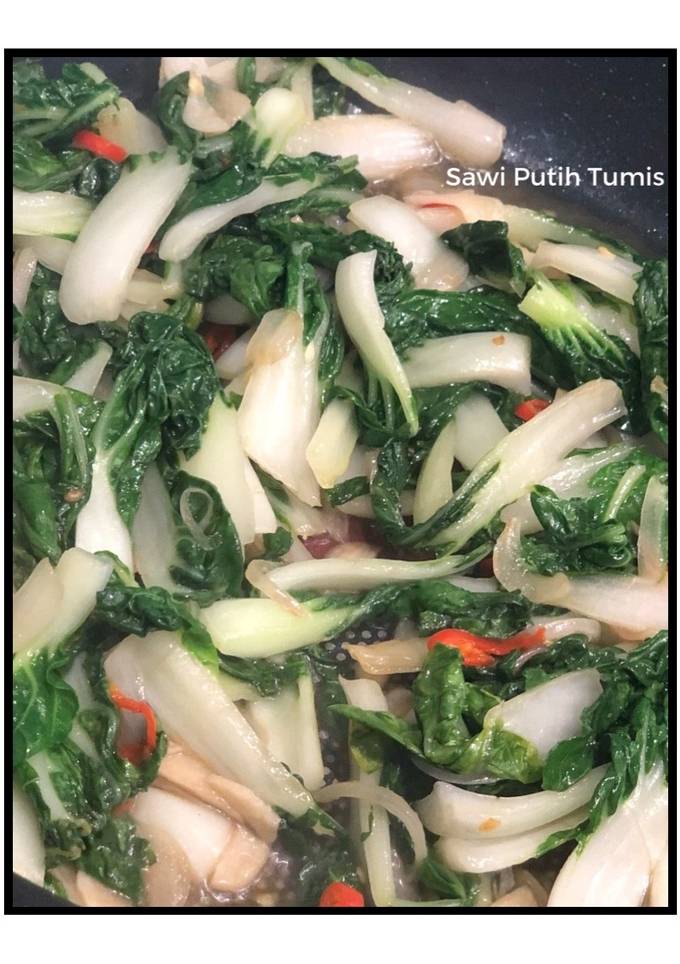 Resipi Sawi Putih Tumis oleh Audrey J - Cookpad