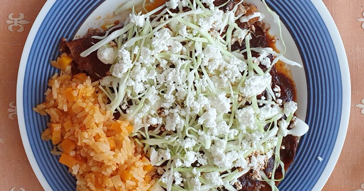 Enchiladas With Two Chile Sauce Recipe By Lily Glez. Caraza