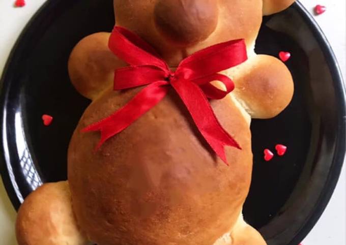 Teddy bear bread Recipe by payaljain - Cookpad