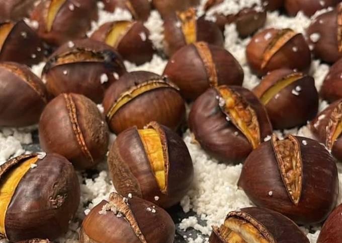 Castanhas assadas Receita por Dulce Cardoso - Cookpad