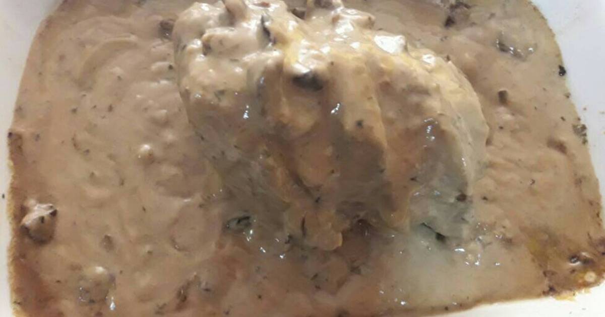 Peceto con salsa de champiñones - 8 recetas caseras- Cookpad