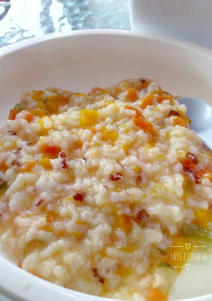 Resep 1y+ Nasi tim vege beras merah -nya mas Rendra 💚😊 oleh yayi ...