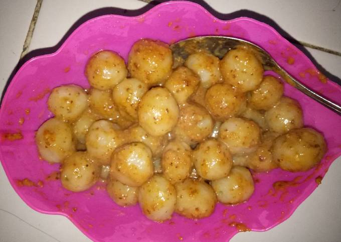 Resep Cilok bumbu kacang oleh Ira Kustiani - Cookpad