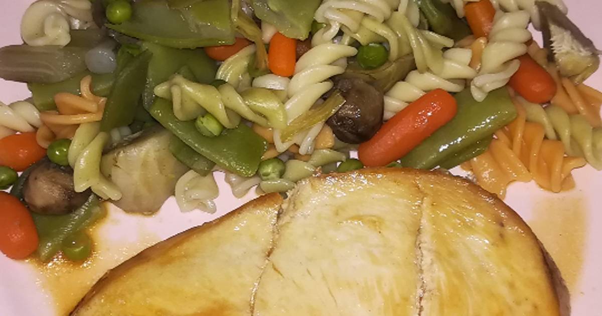 Pechuga de pollo a la plancha con, mi receta de pasta Receta de Mar ...